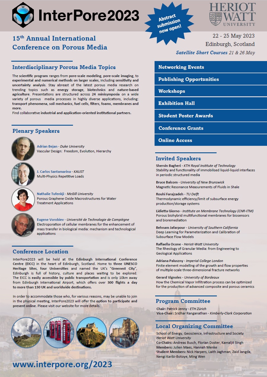 Abstract submission for InterPore 2023 has officially opened – PoreLab