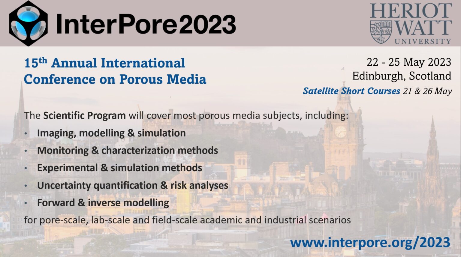 Abstract submission for InterPore 2023 has officially opened – PoreLab