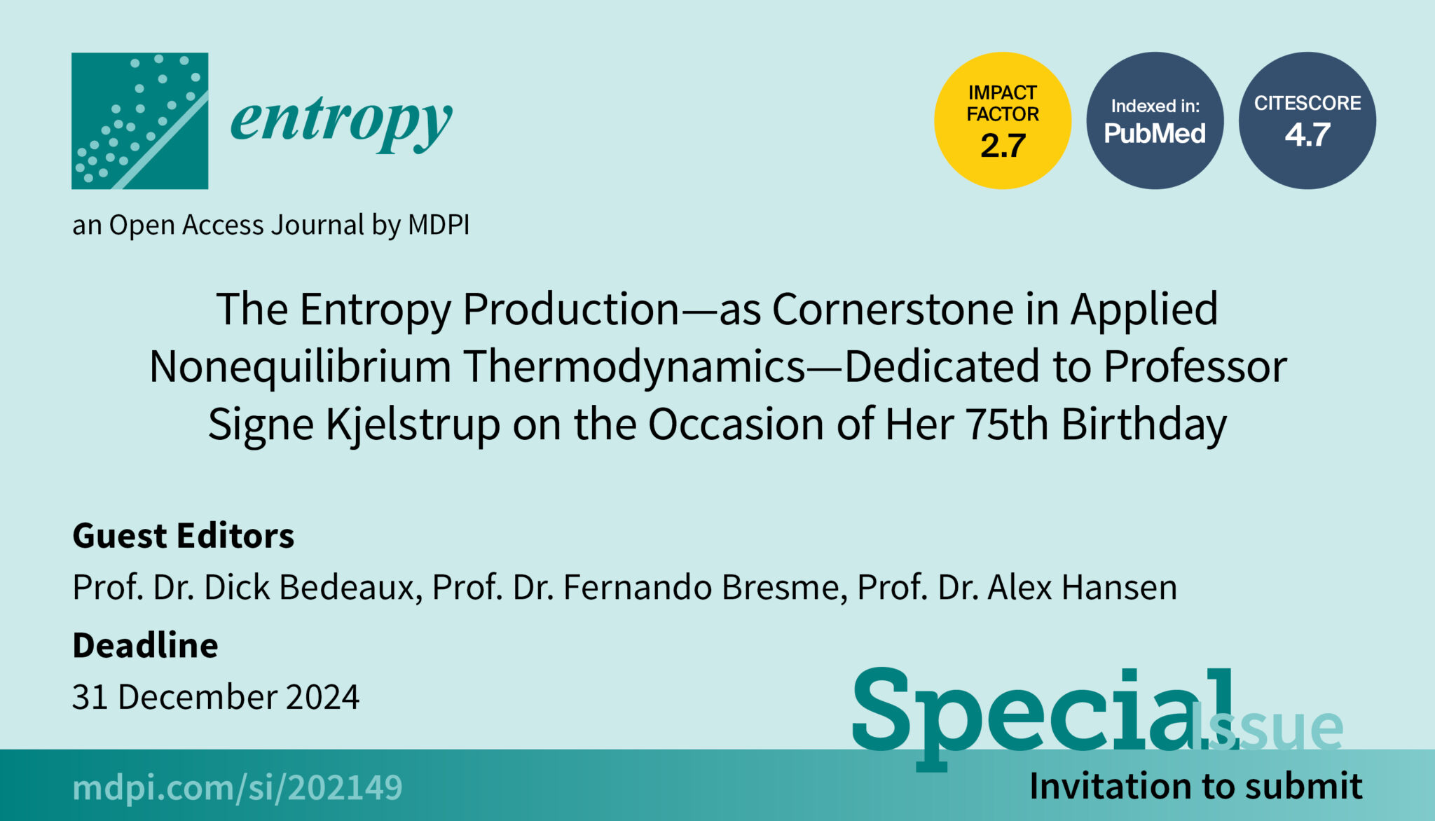 ENTROPY – Special Issue – Invitation to Submit – PoreLab ENTROPY – Special Issue – Invitation to Submit – PoreLab